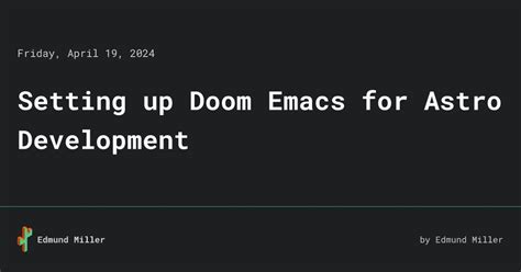 setting up doom emacs for astro development r planetemacs