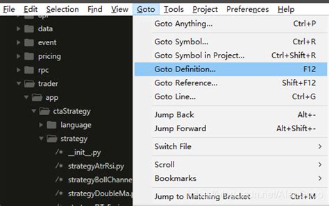 sublimetext 3 快捷键跳转到函数定义，快捷键跳回原来光标所处位置 sublime跳转到定义处和回退 csdn博客