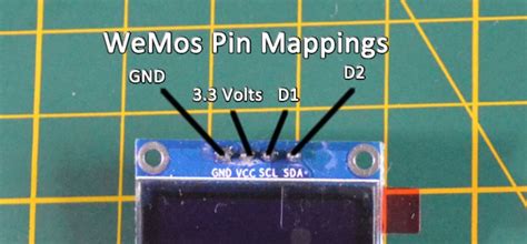 Using The 128×64 I2c Sh1106 Oled Display Module Screen With A Wemos D1 Mini Esp8266 The
