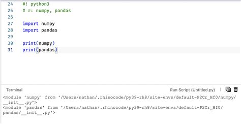 Rhino 8 I Cant Import Pandas In Rhinos Scripteditor Cpython