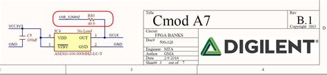 cmod a7 35t clock on board question fpga digilent forum