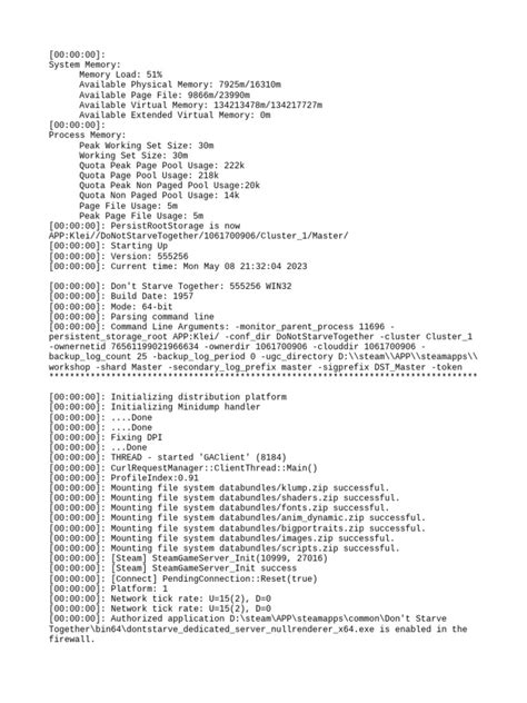Master Server Log Pdf System Software Computing