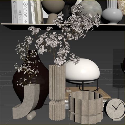 Decorative Set 095 3d Model Cgtrader