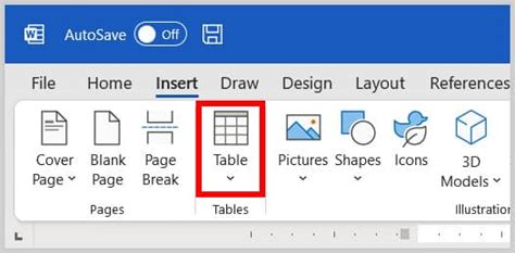 How To Save Tables As Templates In Microsoft Word