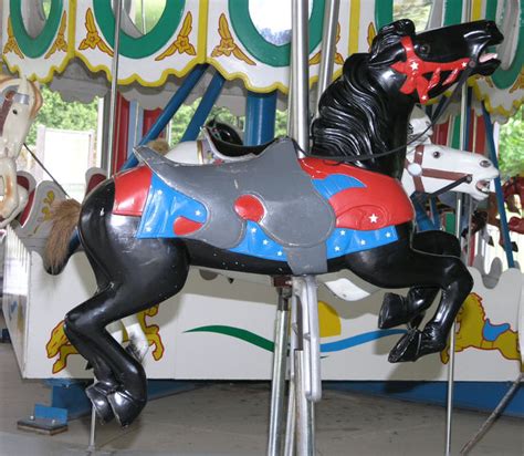 National Carousel Association Riverside Park Carousel Spillman Engineering Jumper