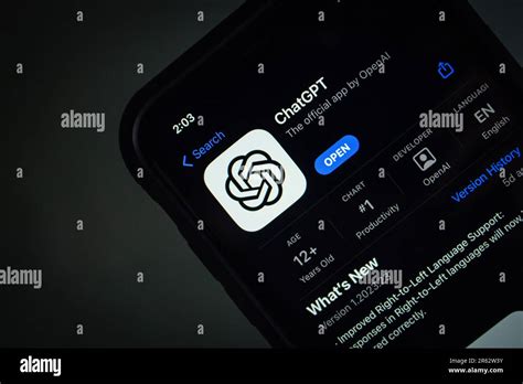 The Official Chatgpt App Seen In An App Store In An Iphone In May 2023