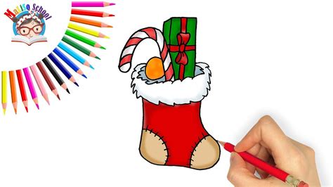 Як намалювати Різдвяний Чобіток Малюємо Різдвяний Чобіток Youtube