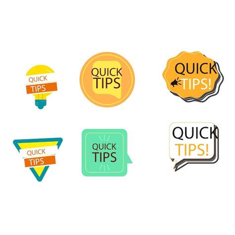 Premium Vector Quick Tips Label Vector Flat Style For Tooltip Badge Solution And Advice Banner