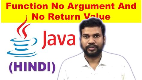 Function No Argument And No Return Value In Java Java No Parameter No Return Function