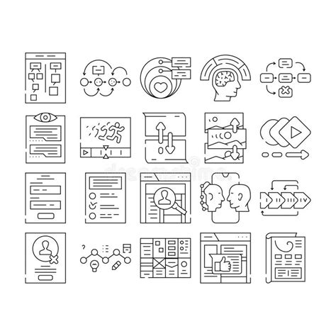 Ui Ux Web Interface Mobile Icons Set Vector Stock Vector Illustration Of User People 329591766