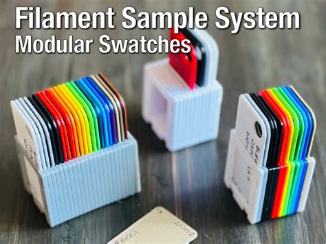 Modular Filament Sample Swatch System By Logicalplanet Makerworld Download Free 3d Models
