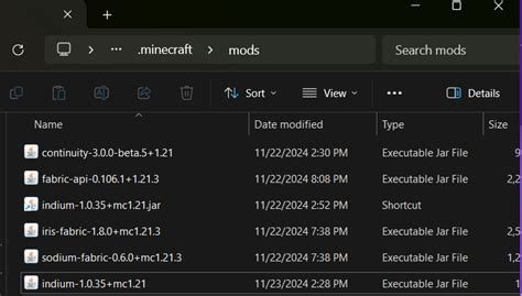 Continuity Mod Wont Work With Iris Launcher Fabric Launcher Crashing Worldsgame Java