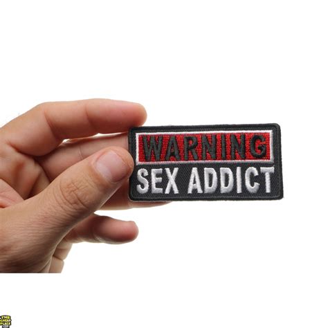 Warning Sex Addict Patch Naughty Patches TheCheapPlace