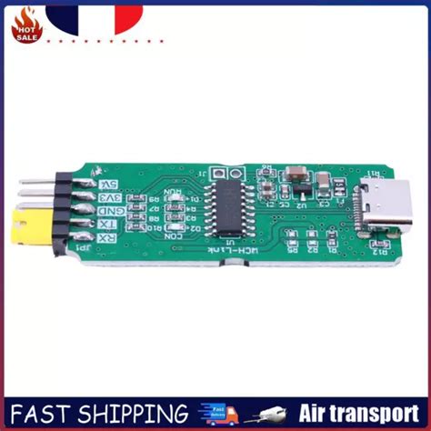 wch link emulator cmsis dap download risc v online swdttl arm typec