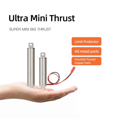Qwinout Kt1610 Micro Electric Push Rod Linear Actuator Electric Push