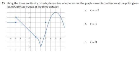 solved 15 using the three continuity criteria determine