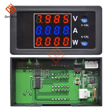 1000w 4 디지털 고정밀 전압계 전류계 전력계 테스터 감지기 Dc 100v 10a Lcd 디스플레이 전압 전류 전력계