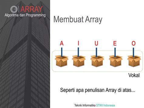 Array Dalam Pemrograman PPTX Array Dalam Pemrograman PPTX