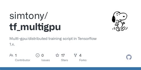 Github Simtonytfmultigpu Multi Gpudistributed Training Script In Tensorflow 1x