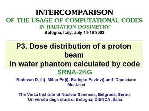 Intercomparison Of The Usage Of Computational Codes In