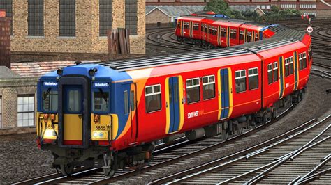 Tsc Br Class 455 To London Waterloo Youtube