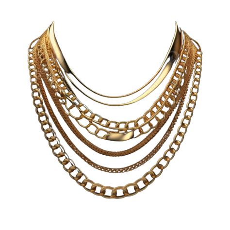 골드 도금 빛나는 목걸이 금도금 빛나는 금 목걸이 Png 일러스트 및 이미지 에 대한 무료 다운로드 Pngtree