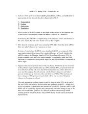 Biology Problem Set 4 BIOLOGYSpring2014ProblemSet 4 1 Course Hero