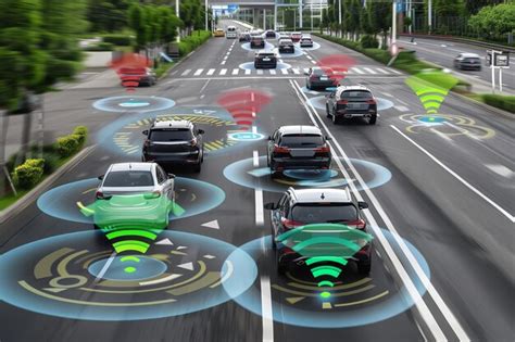 Sensors In Autonomous Vehicles For Driving Safety Generative Ai Premium Ai Generated Image