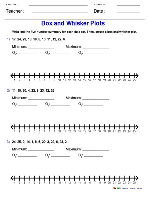 Free Box And Whisker Plot Worksheet Grade 6 Download Free Box And Whisker Plot Worksheet Grade