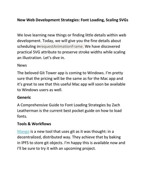 Ppt New Web Development Strategies Font Loading Scaling Svgs Powerpoint Presentation Id