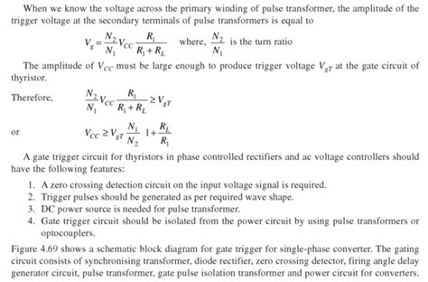 SCR Gate Drive Circuit Of SCR With Isolation Using Pulse Transformer