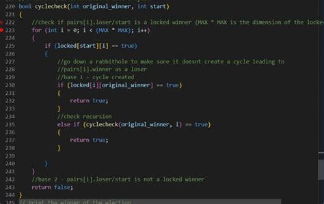 Tideman Lockpairs Function Trouble Rcs50