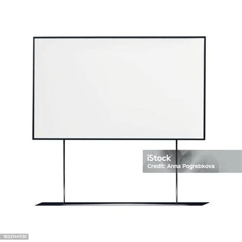 바닥 블랙 메탈 그래픽 포스터 디스플레이 프레임 모형 기본 벡터 모형이 있는 빈 흰색 표지판 스탠드 디자인용 템플릿 3차원 형태에 대한 스톡 벡터 아트 및 기타 이미지