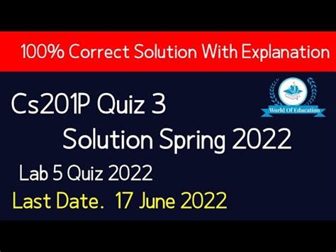 CS P Quiz Cs P Lab Quiz Cs P Quiz Solution By