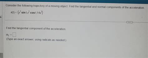Solved Consider The Following Trajectory Of A Moving Object Chegg
