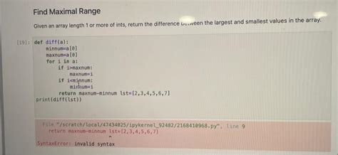 Solved Find Maximal Range Given An Array Length 1 Or More Of