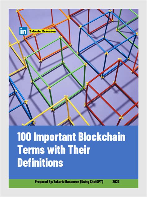 100 blockchain terms definitions pdf