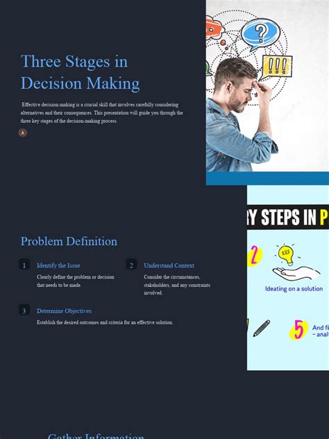 Three Stages In Decision Making Pdf Decision Making Evaluation