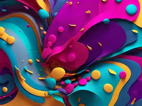 Premium Photo Abstract Vibrant Futuristic Contemporary Colorful Background