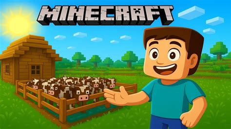 🐄 ძროხების ფერმა გავაკეთე Minecraft ში 🐄 Minecraft Survival Qartulad Ep 4 Youtube