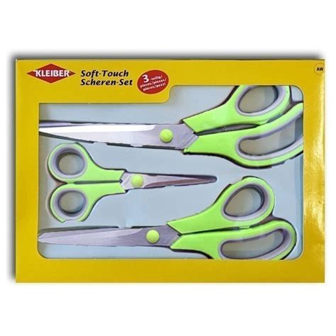 Cutting Edge Crafts Cutting Tools And Accessories Kleiber® Soft Touch 3 Piece Craft Scissors