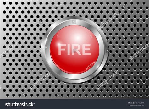 Fire Alarm Red Button Fire Extinguisher Stock Vector Royalty Free 1051063877 Shutterstock