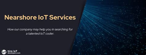 nearshore iot services hire iot developers