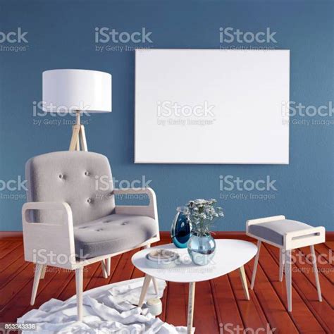 3d 그림 현대적인 인테리어 프레임 포스터와의 자 포스터를 모의 0명에 대한 스톡 사진 및 기타 이미지 0명 가구 가정 생활 Istock