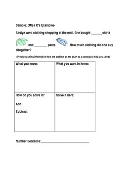 Create Your Own Word Problem By Miss K S Store Of Learning Supplies