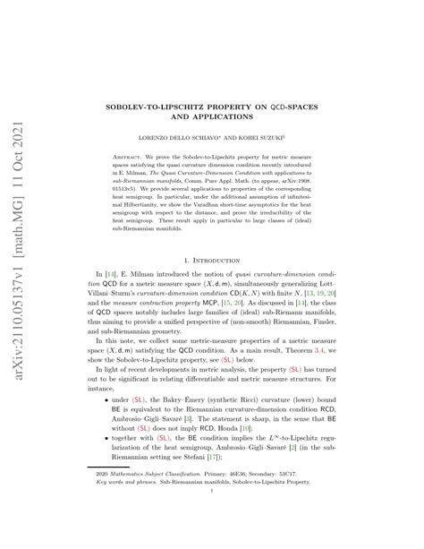 Pdf Sobolev To Lipschitz Property On Qcd Spaces And Applications