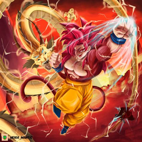 Goku Ssj 4 Grande Daima Fan Art By Neira Mantis On Deviantart