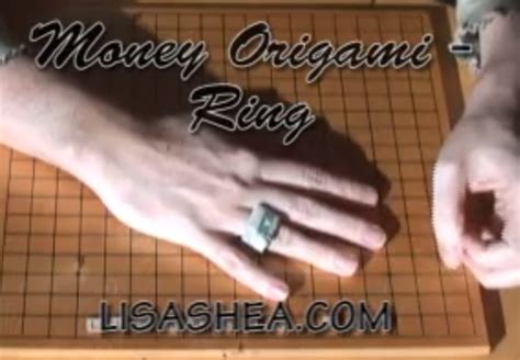 지폐로 반지 접기 종이접기 사이트