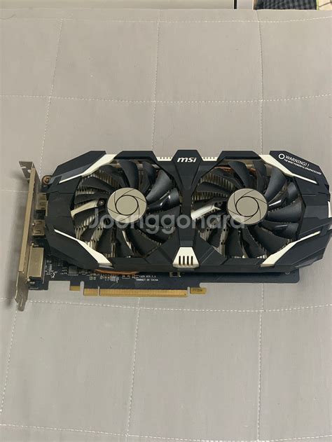 Gtx1060 3g Msi 판매합니다 Ram Vga Sound 중고나라