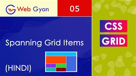 Css Grid Items Spanning Tutorial In Hindi Youtube
